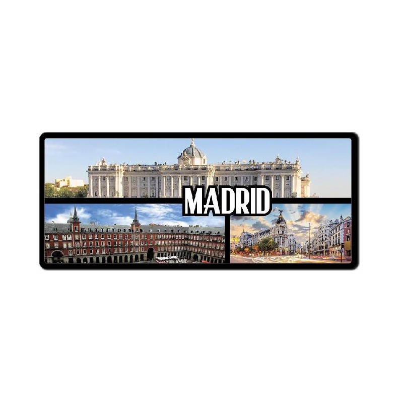 License Plate with Magnet Postcards Madrid - EuSouvenirs.com