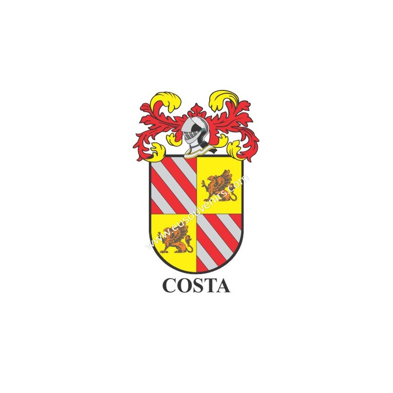 Heraldic Keychain COSTA Personalized With Surname Family Crest And heraldic-keychain-costa-personalized-with-surname-family-crest-and