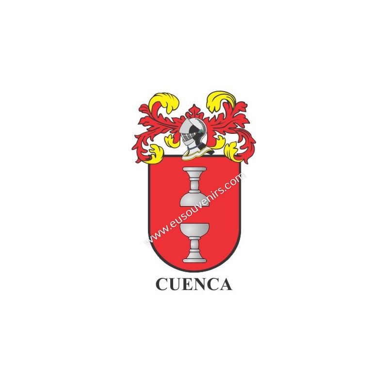 Llavero heráldico - CUENCA - Personalizado con apellido, escudo de la ...