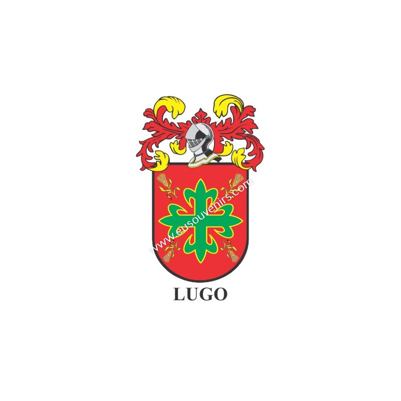 Llavero heráldico - LUGO - Personalizado con apellido, escudo de la ...