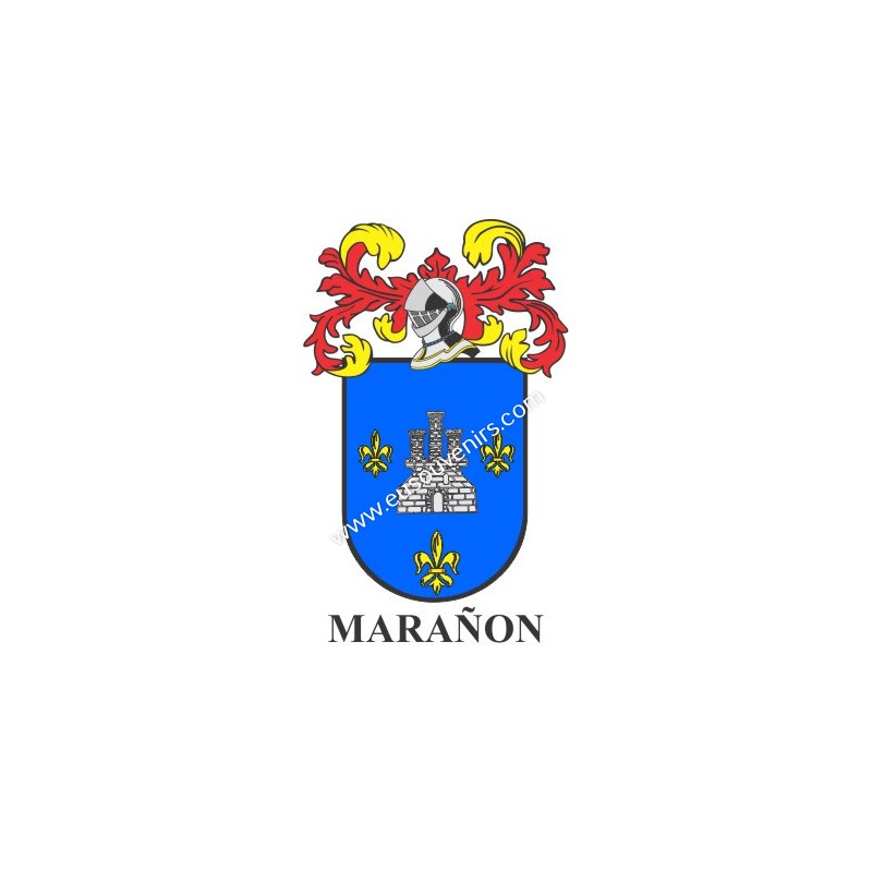 Llavero heráldico - MARAÑON - Personalizado con apellido, escudo de la ...