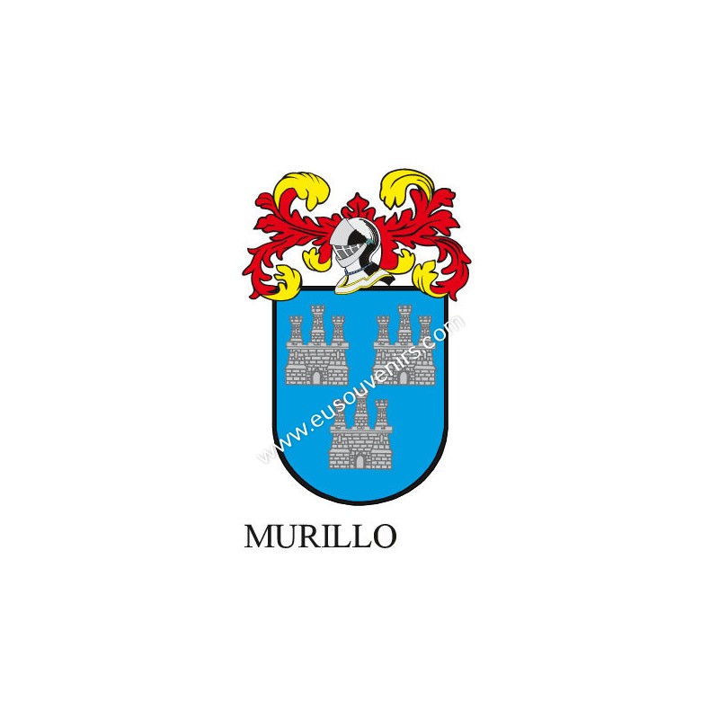 Llavero heráldico - MURILLO - Personalizado con apellido, escudo de la ...