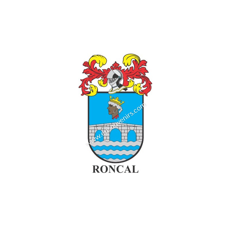 Llavero heráldico - RONCAL - Personalizado con apellido, escudo de la ...