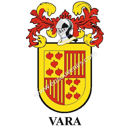 Heraldic keychain - VARÀ - Personalized with surname, family crest and ...